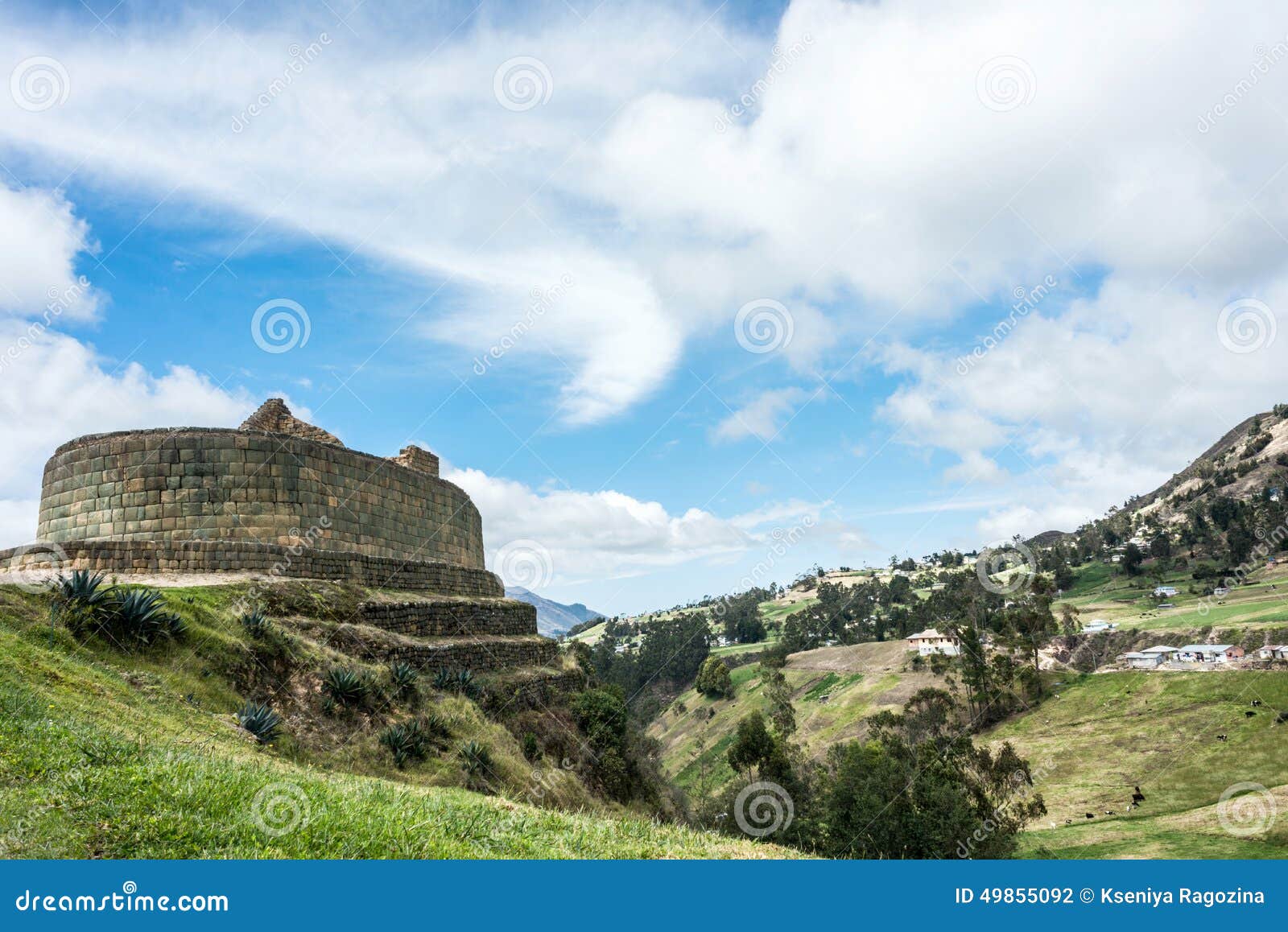 Ingapirca Inca Wall in Ecuador Stock Photo - Image of beauty, pass ...