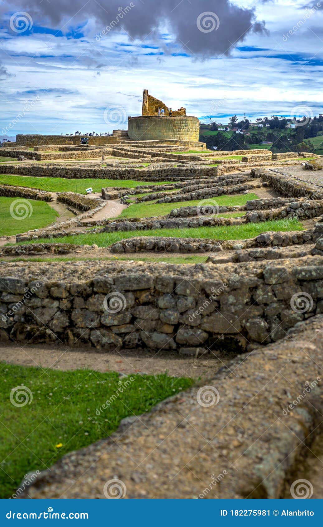 Ingapirca ruins in Ecuador stock image. Image of ingapirca - 182275981