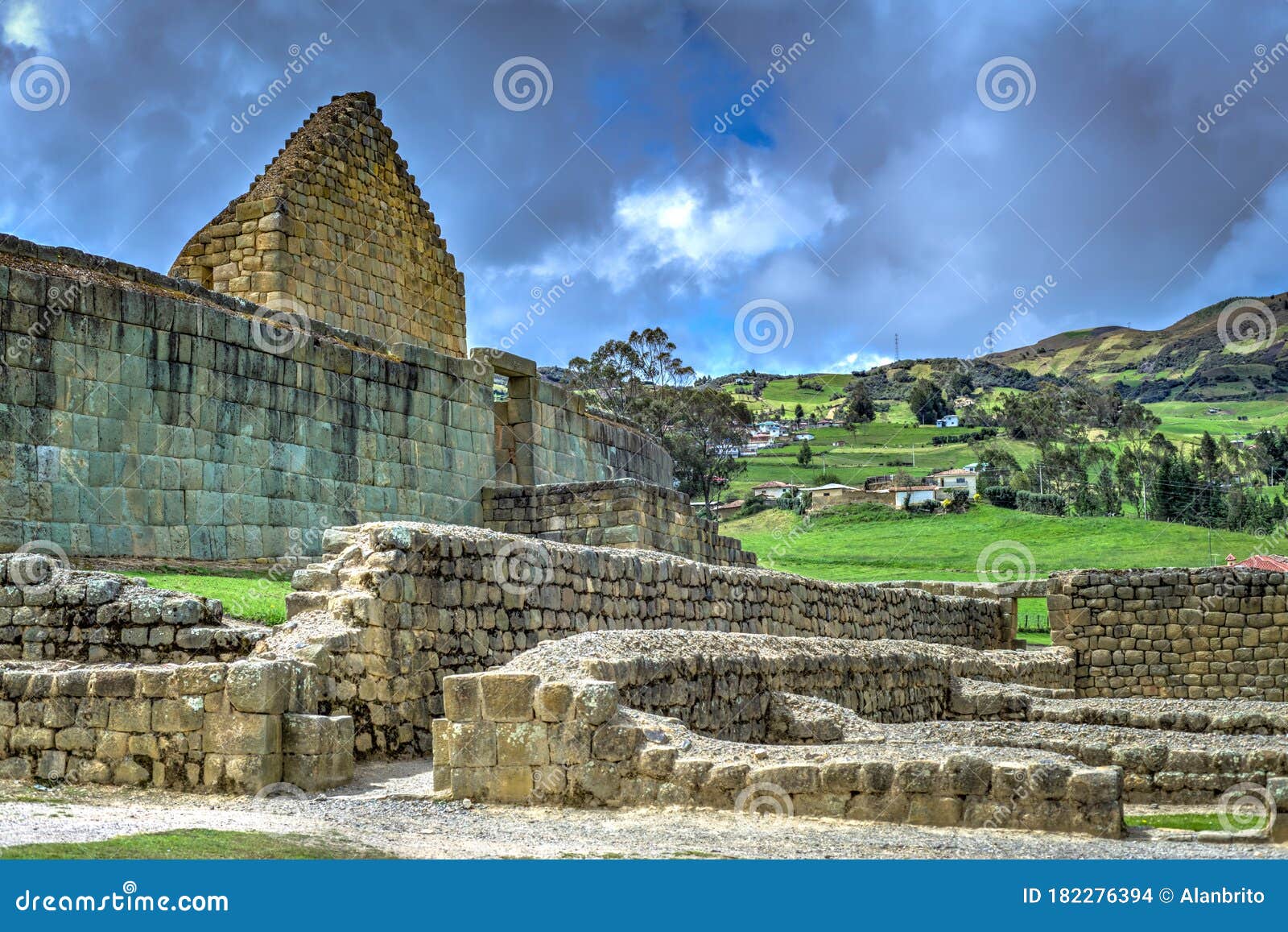 Ingapirca ruins in Ecuador stock photo. Image of architecture - 182276394