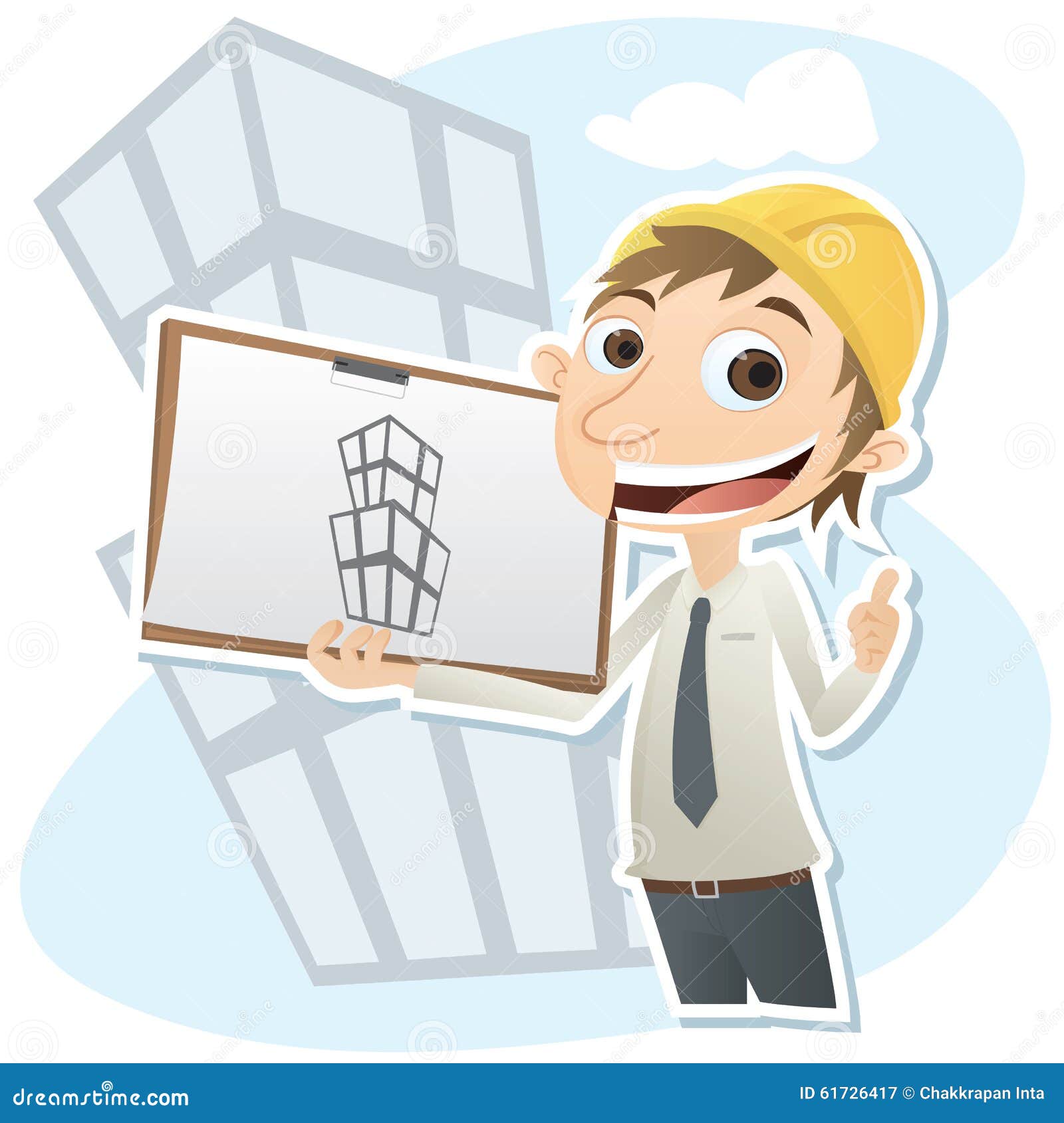 Ingegnere civile illustrazione vettoriale. Illustrazione di civile ...