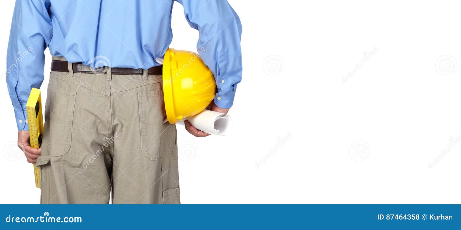 Ingeniero Con El Casco Y El Modelo Foto de archivo - Imagen de casco ...