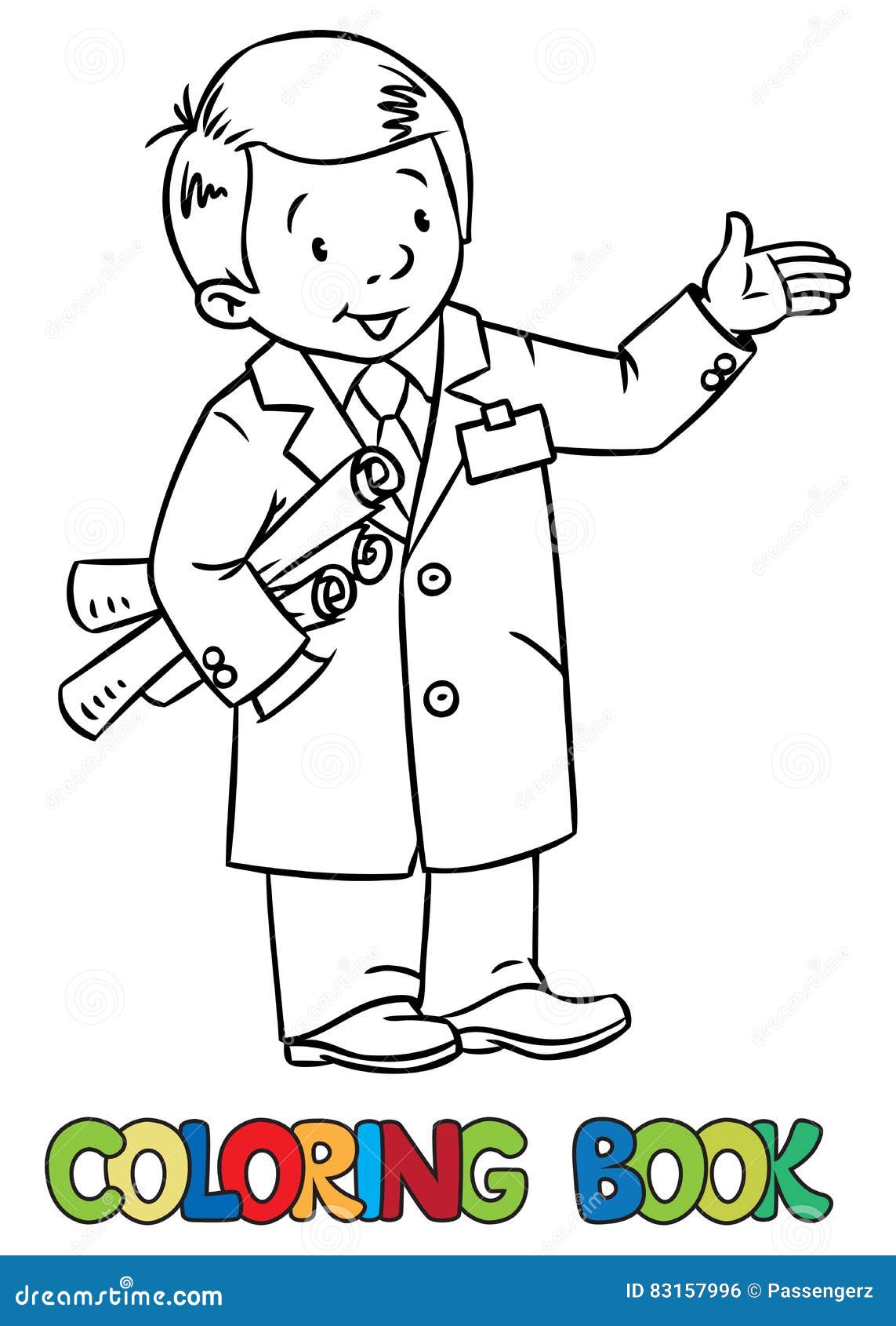 Ingeniero O Inventor Divertido Ilustración del Vector - Ilustración de ...