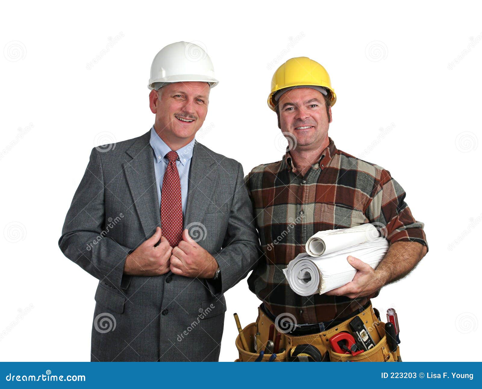 Ingeniero y contratista imagen de archivo. Imagen de remodele - 223203