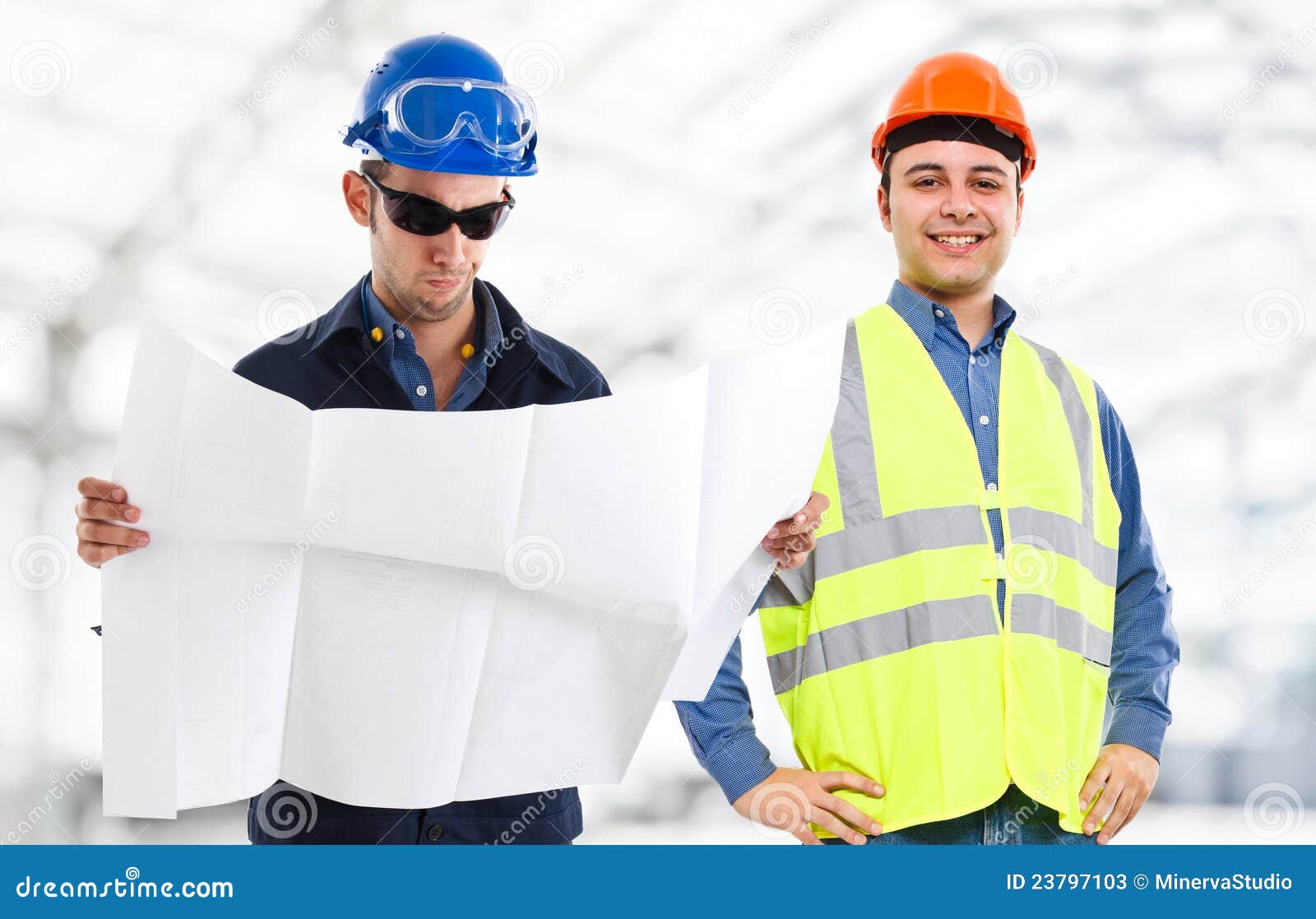 Ingenieure bei der Arbeit stockbild. Bild von aufgabe - 23797103