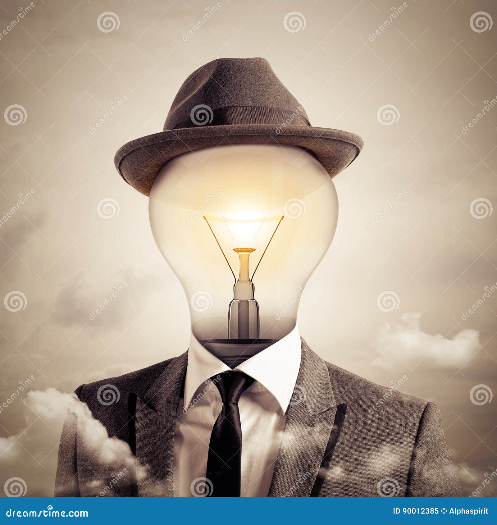 Ingenious head stock image. Image of development, electricity - 90012385