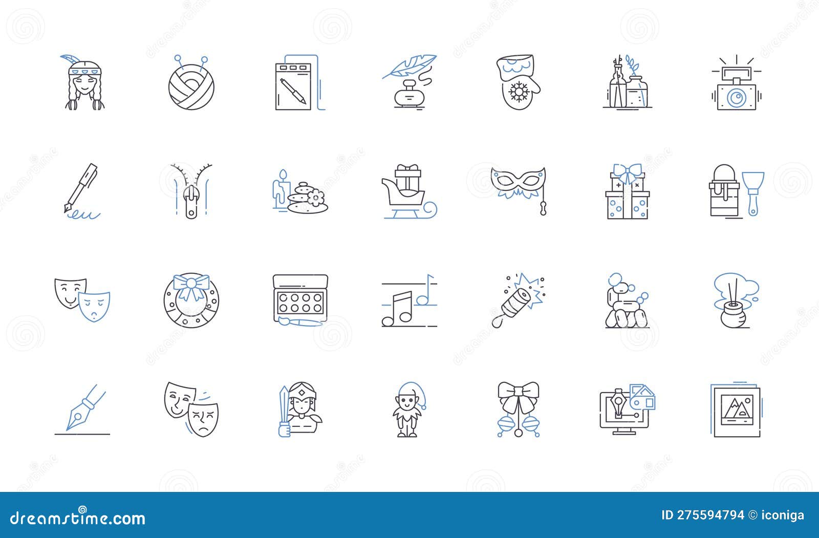 Ingenious Line Icons Collection. Inventive , Resourceful , Clever ...