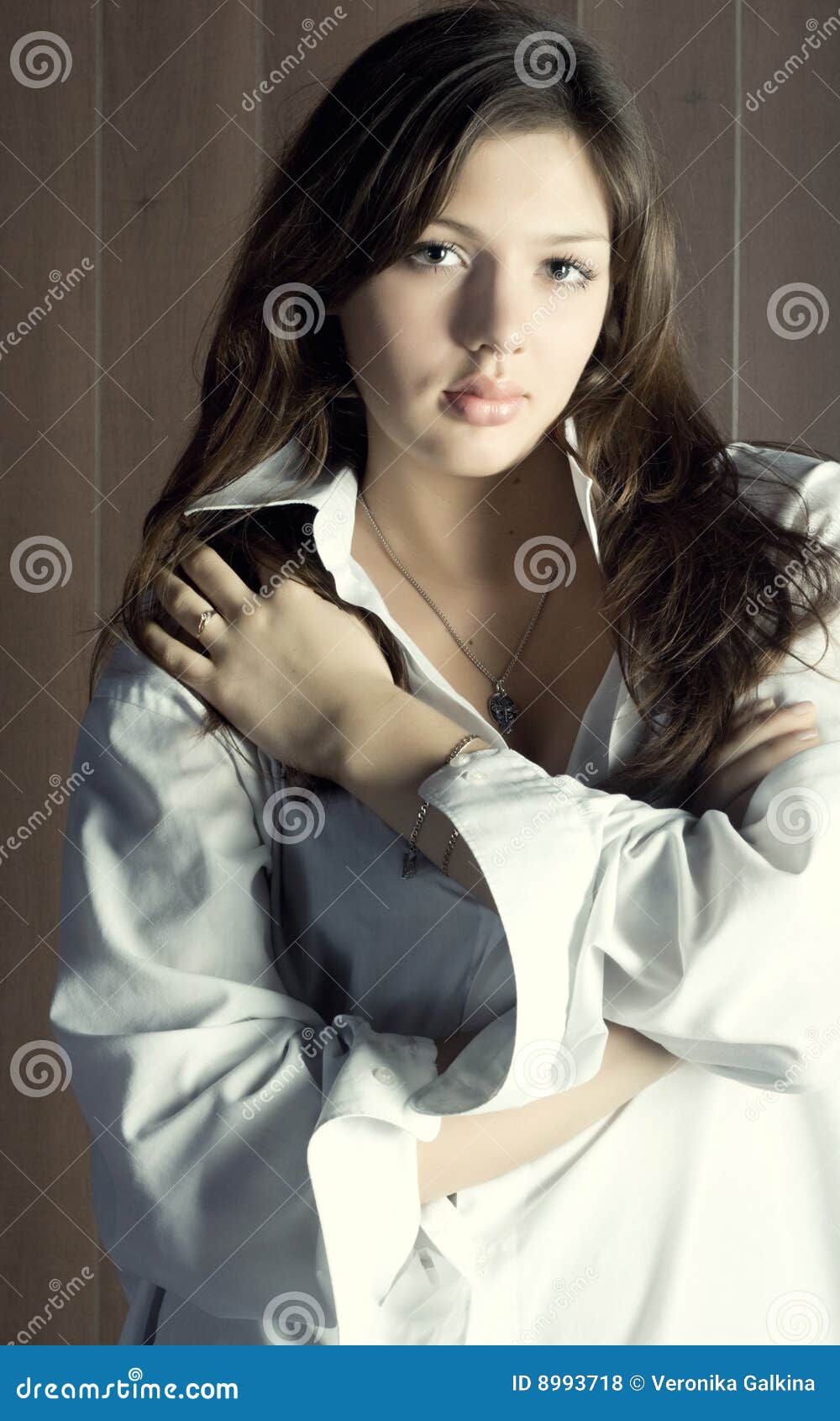 Ingenue stock photo. Image of sensible, posing, hands - 8993718