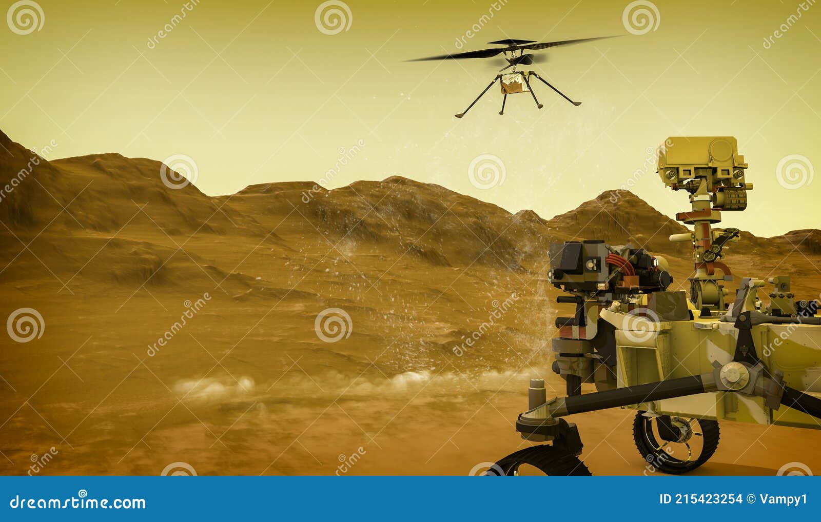 The Ingenuity Drone-helicopter Has Separated from the Perseverance ...