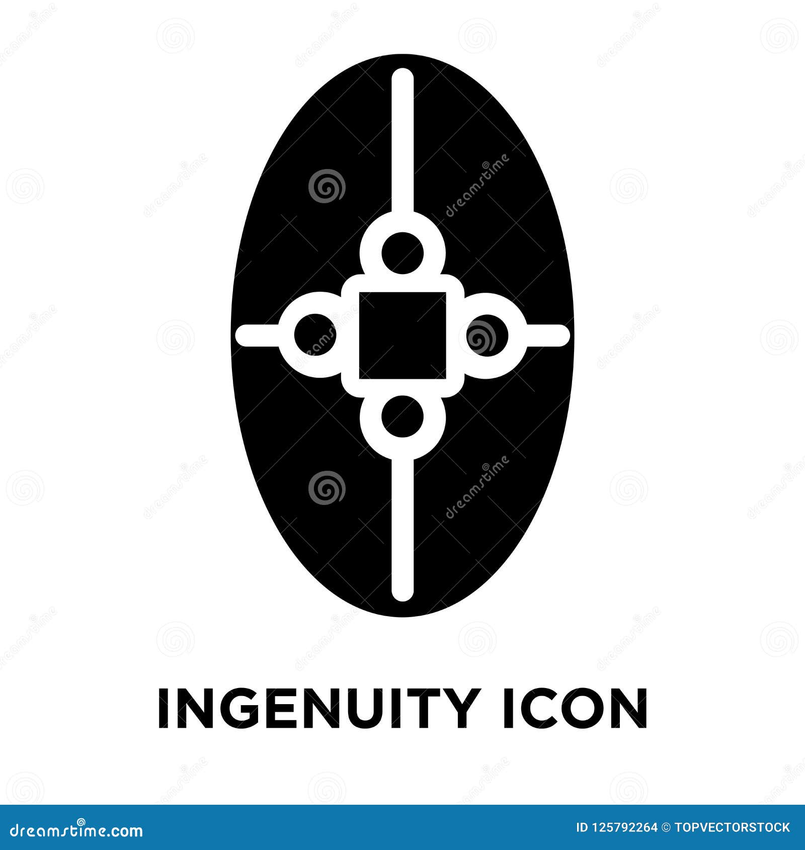 Ingenuity Icon Vector Isolated On White Background Logo Concept Stock