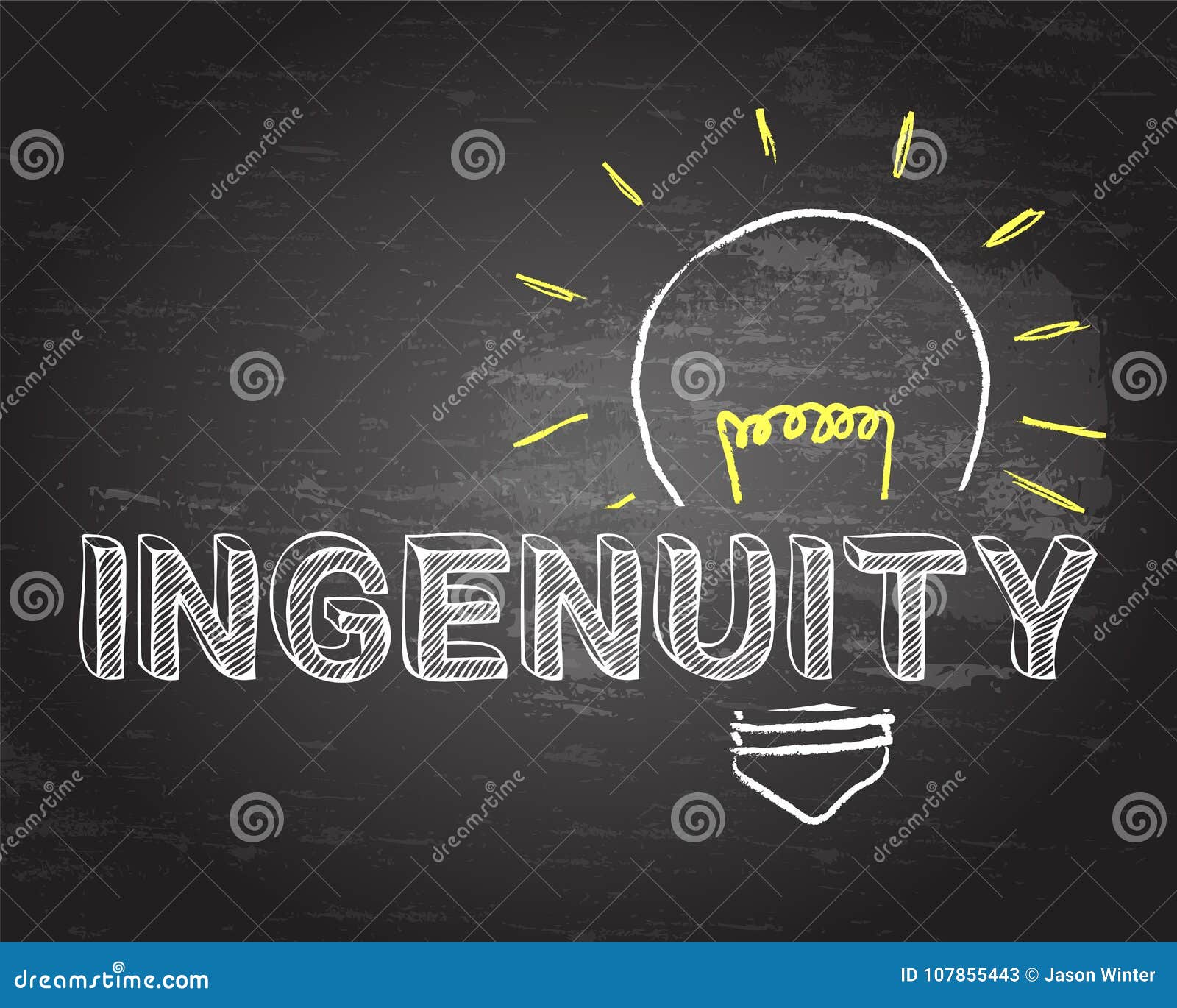 Ingenuity In Light Bulb Graph Paper Cartoon Vector | CartoonDealer.com ...