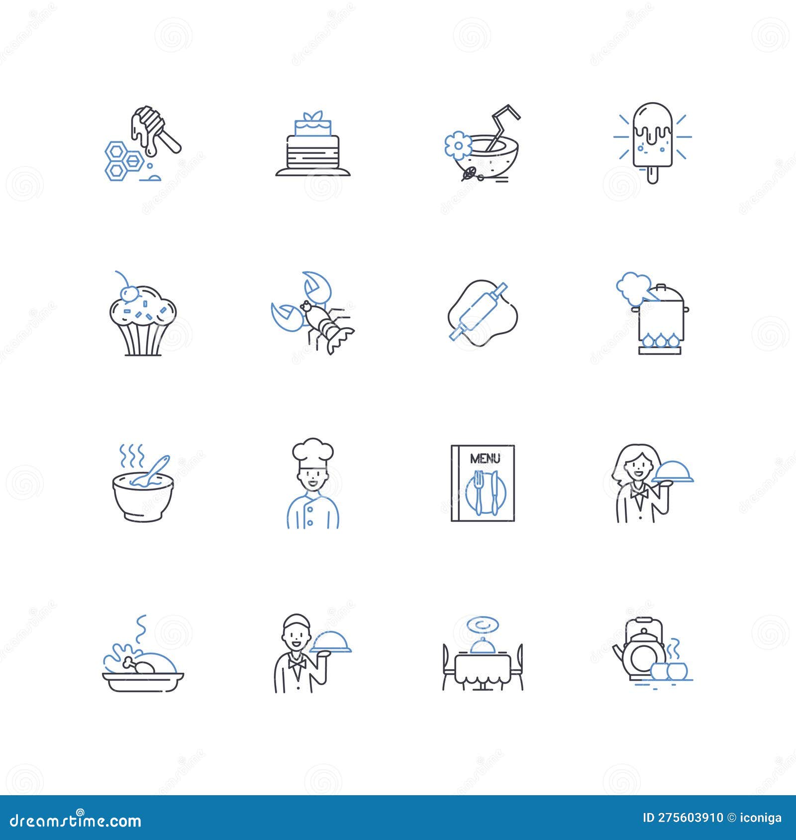 Swallowing Line Icons Collection. Ingestion, Deglutition, Esophageal ...