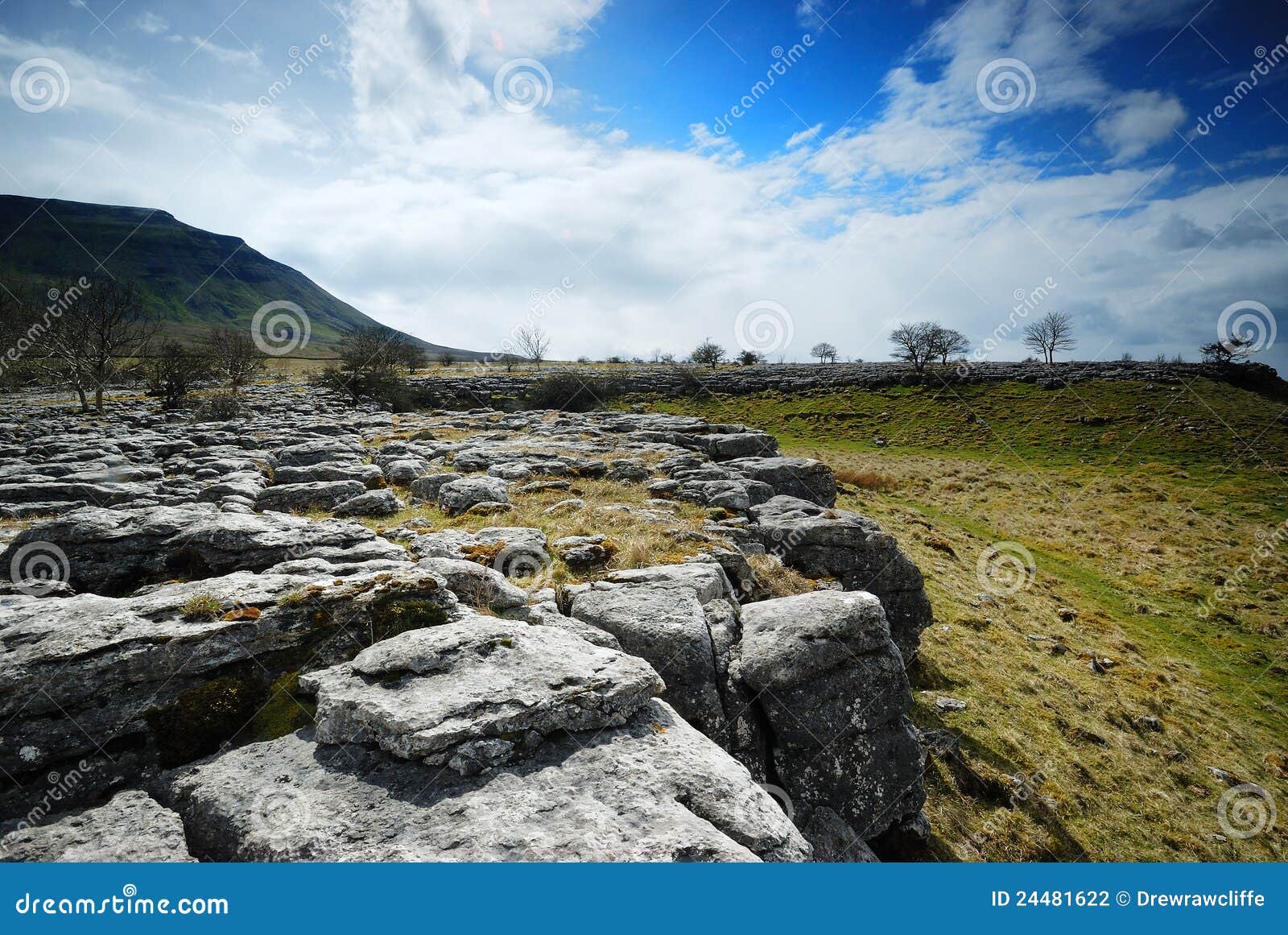 Ingleborough stock photo. Image of national, grikes, england - 24481622