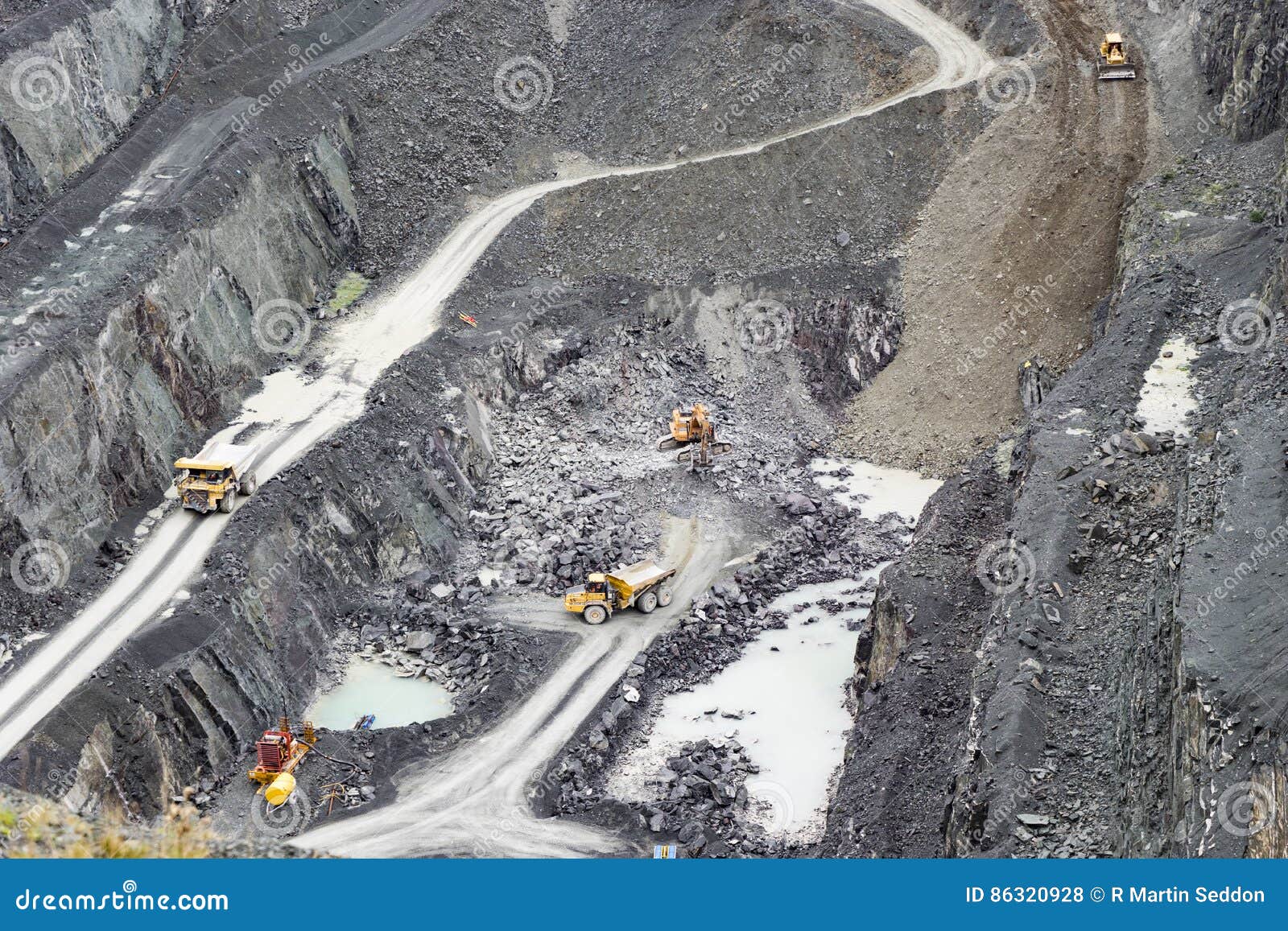 Ingleton Quarry, Yorkshire stock photo. Image of quarrying - 86320928