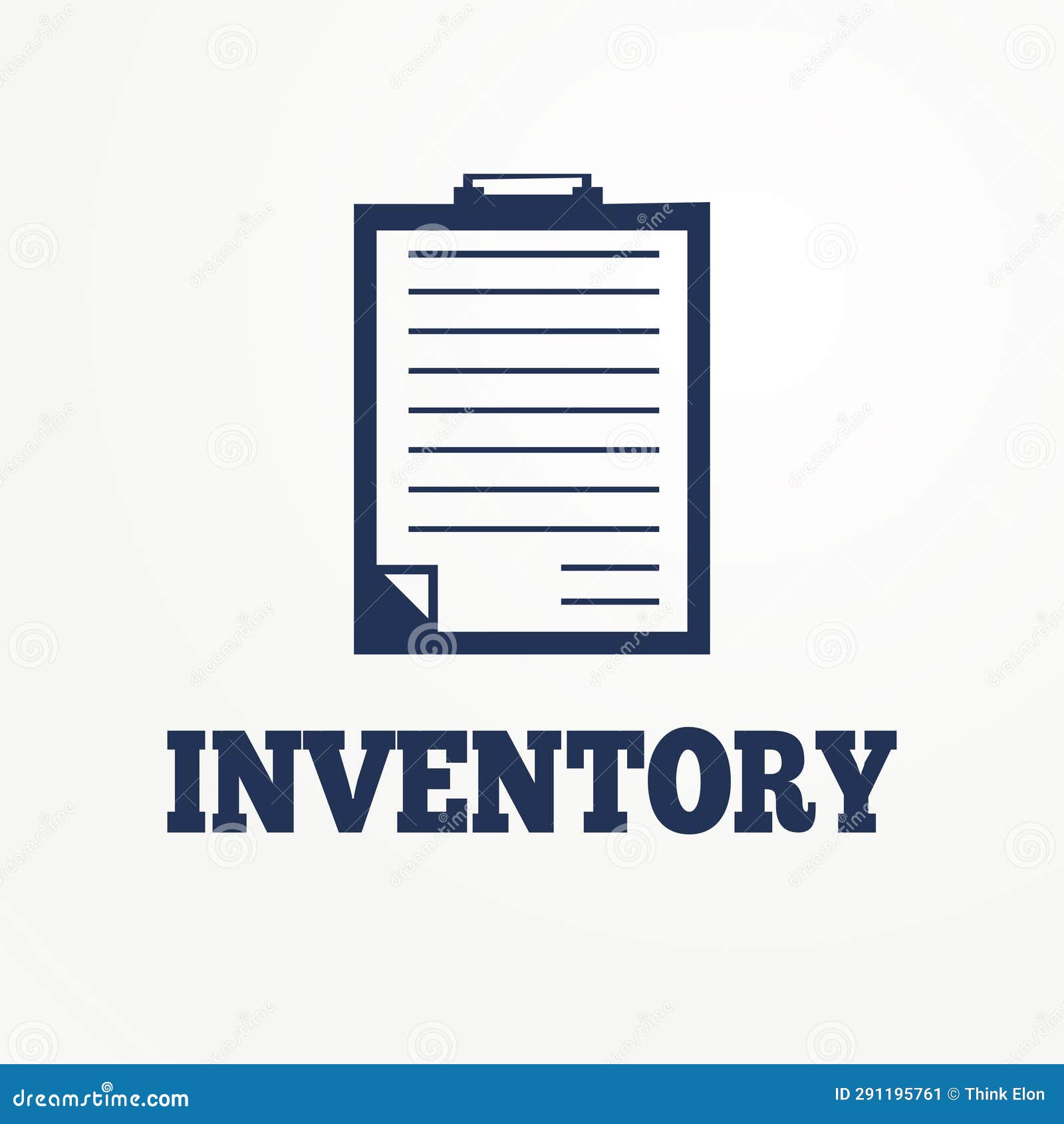 Isolated Inventory List Icon Stock Vector - Illustration of brand ...