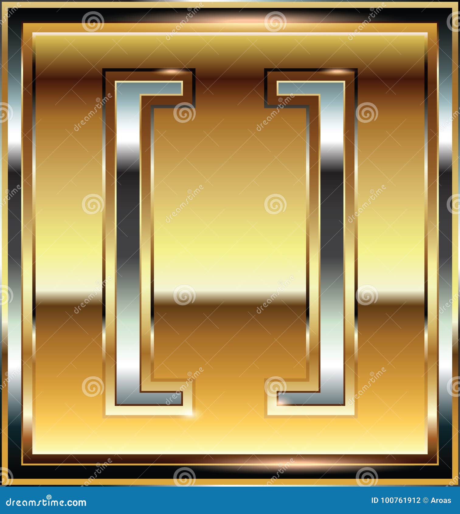 Ingot symbol illustration stock vector. Illustration of concept - 100761912