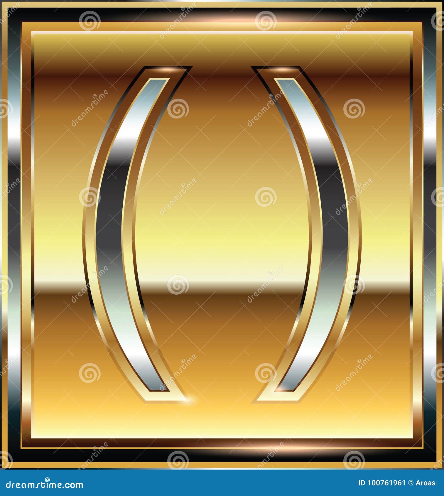 Ingot symbol illustration stock vector. Illustration of metallic ...