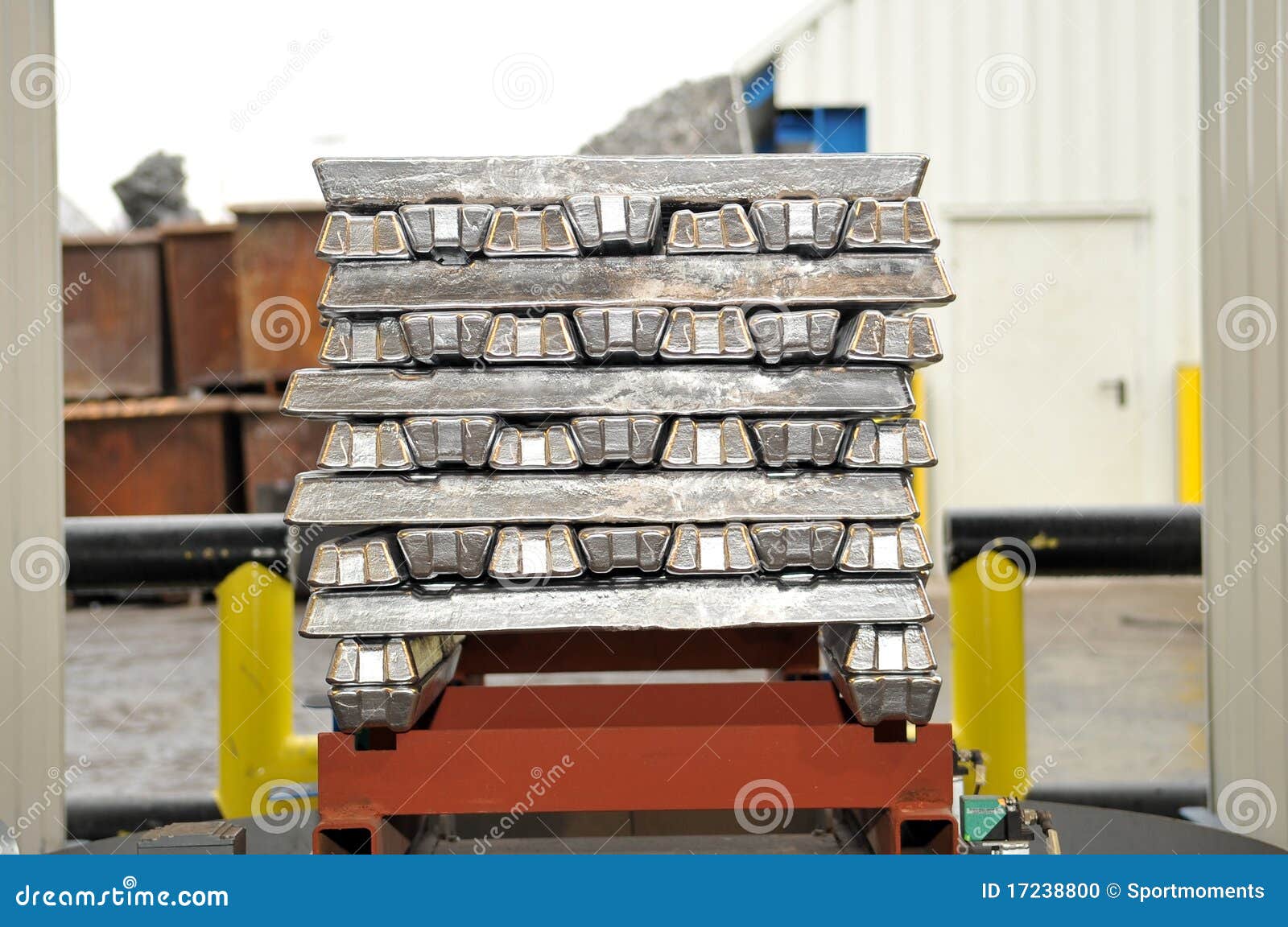 Ingots stock photo. Image of recycling, aluminum, profile - 17238800
