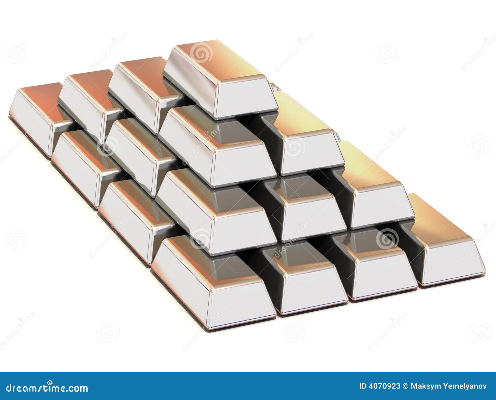 Ingots silver stock illustration. Illustration of coin - 4070923