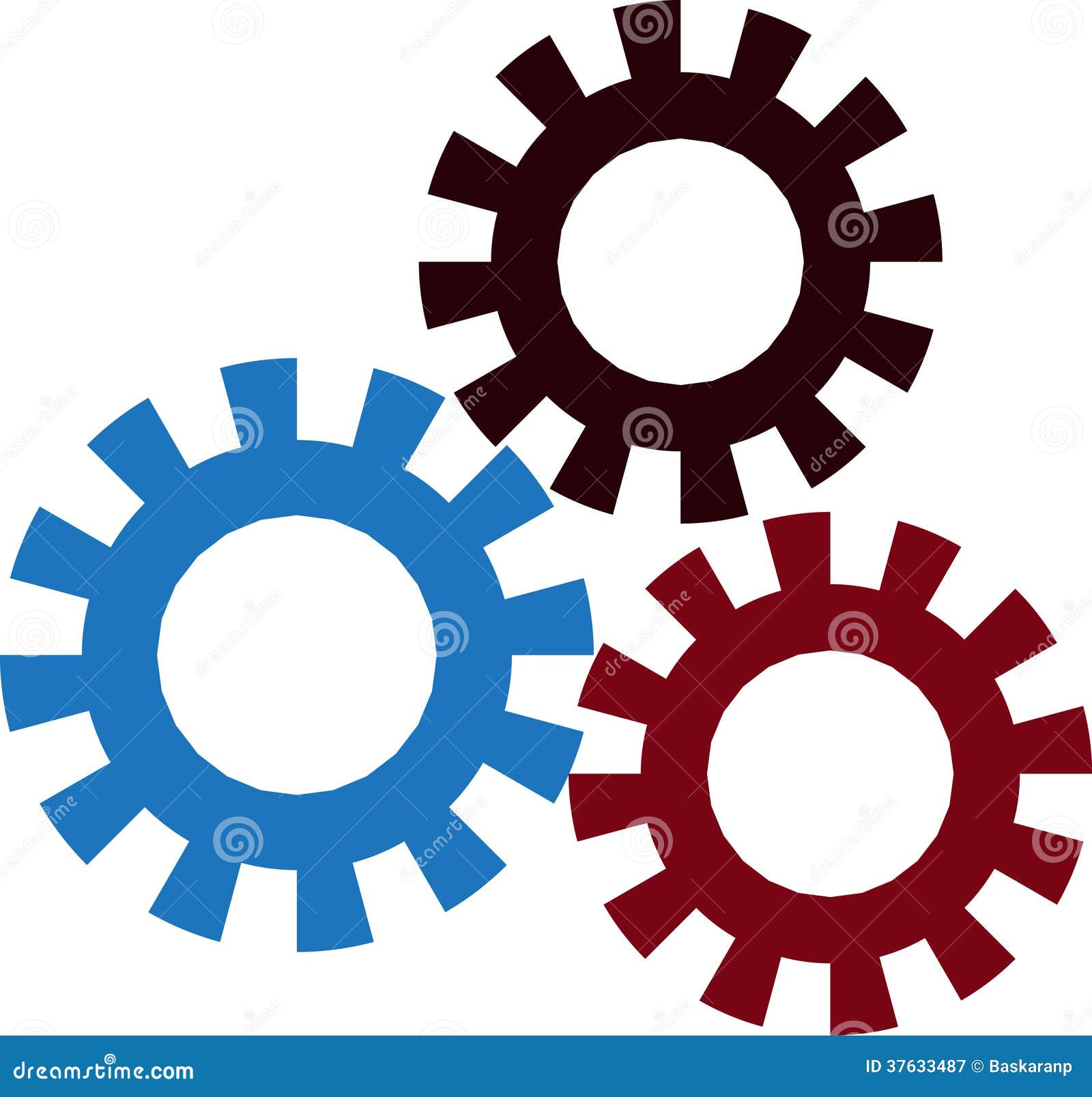 Ingranaggi illustrazione vettoriale. Illustrazione di estratto - 37633487