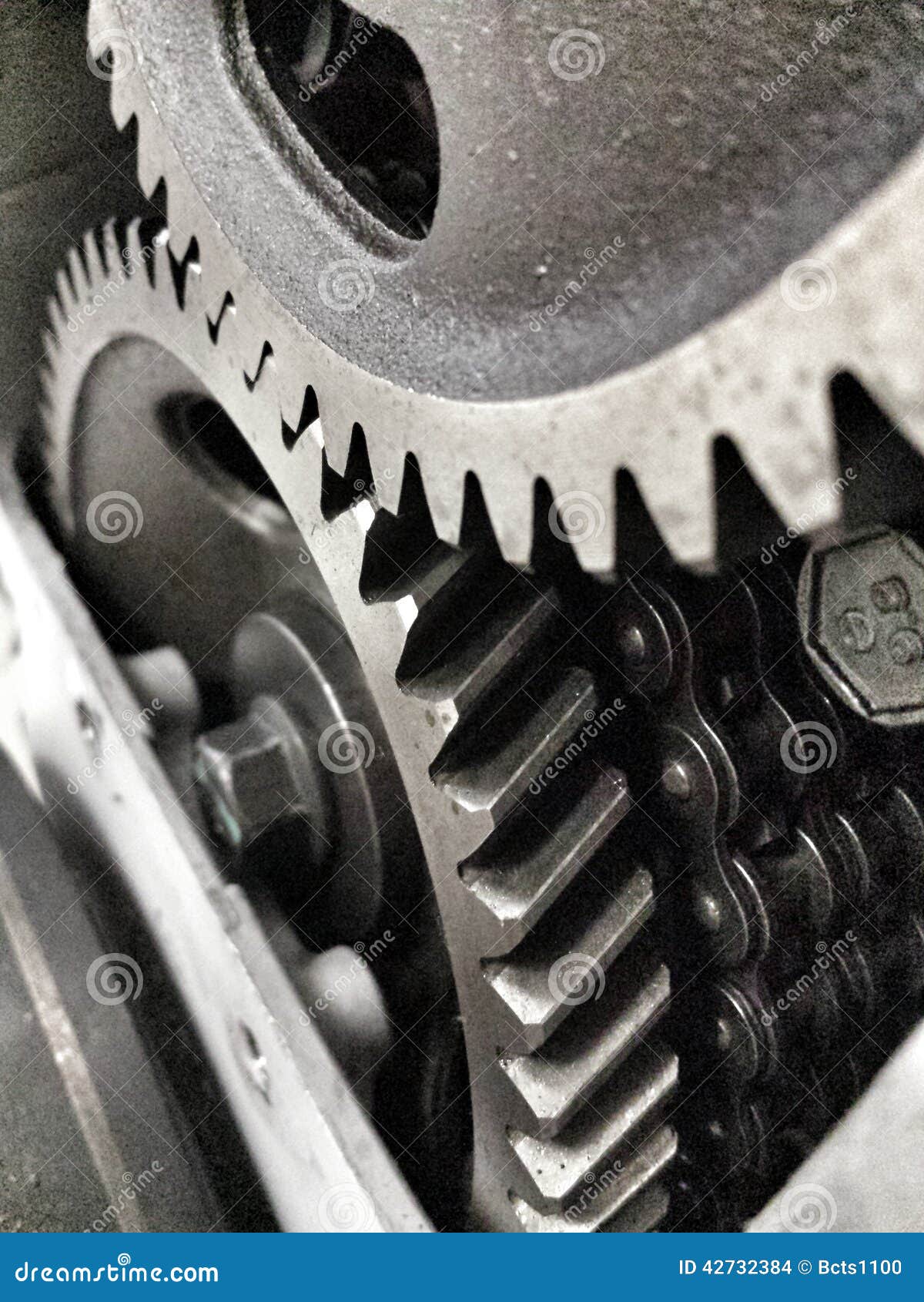 Ingranaggi del motore fotografia stock. Immagine di vigilanza - 42732384