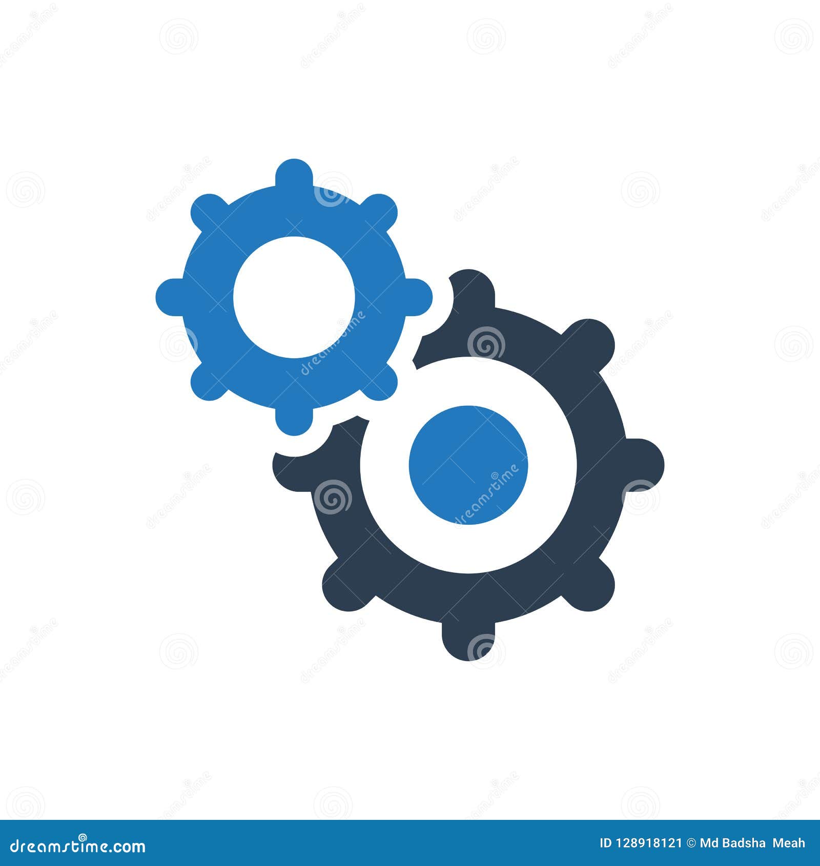 Ingranaggi, Icona Di Servizio Illustrazione Vettoriale - Illustrazione ...