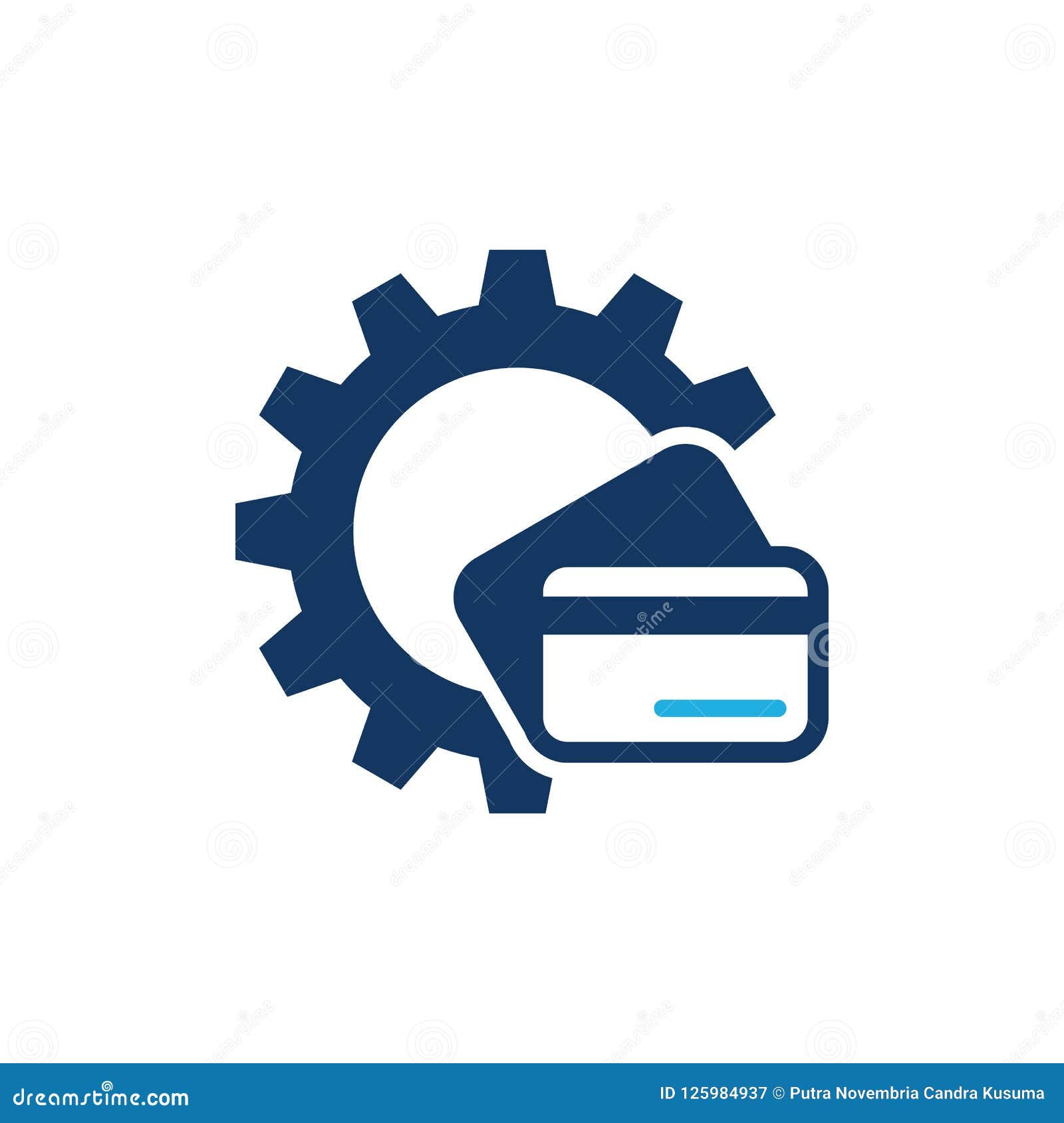 Ingranaggio Logo Icon Design Di Pagamento Illustrazione Vettoriale ...