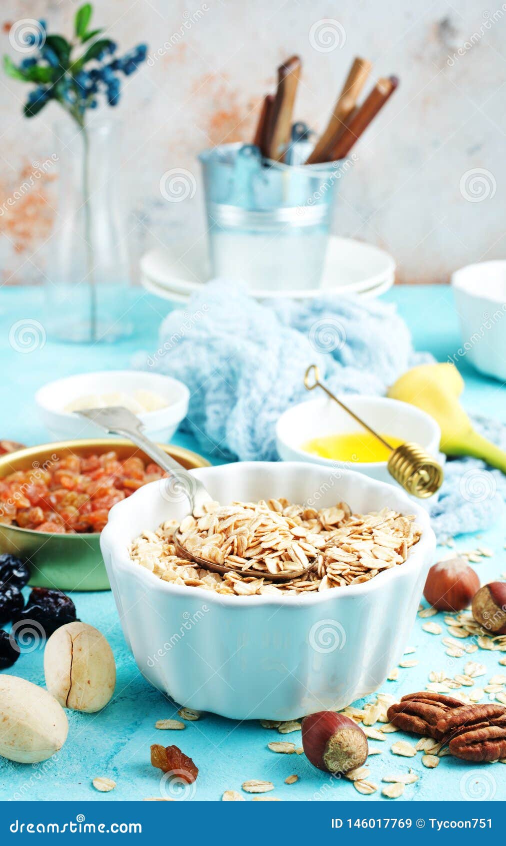 Ingrediants for breakfast stock image. Image of food - 146017769