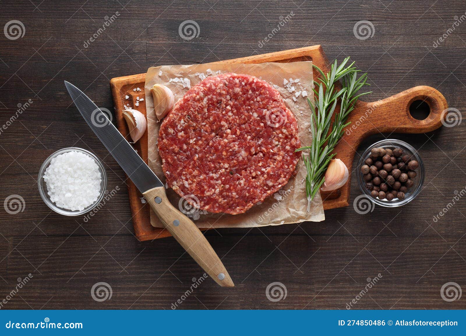 Ingredient for Cooking Grilled Meat - Ground Meat Stock Photo - Image ...