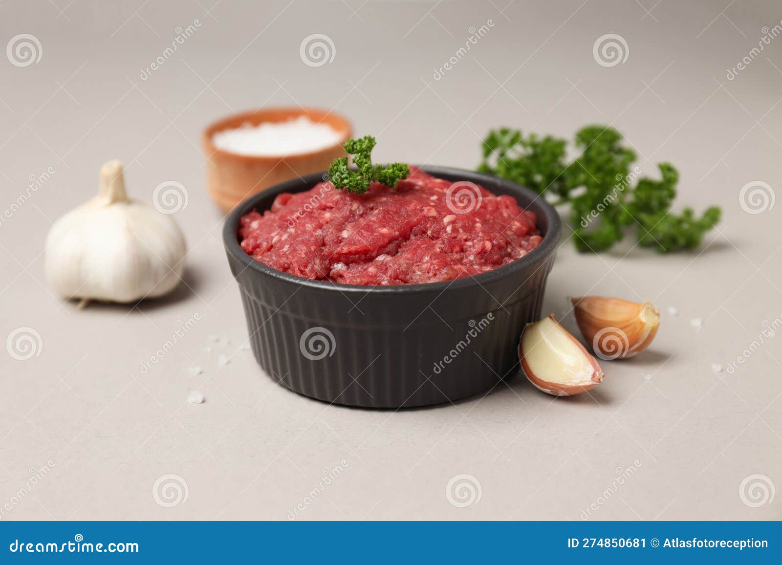 Ingredient for Cooking Grilled Meat - Ground Meat Stock Image - Image ...