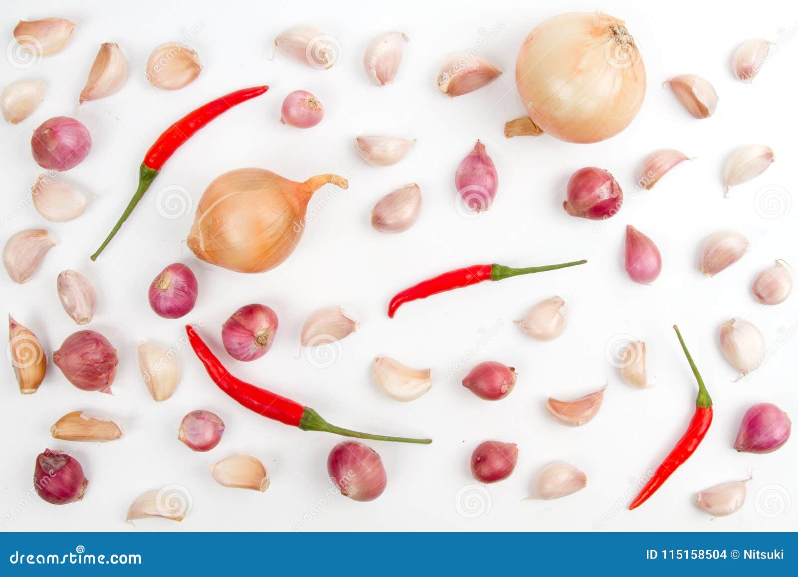 Ingredient Pattern for Food Menu and Wallpaper Concept. Stock Photo ...