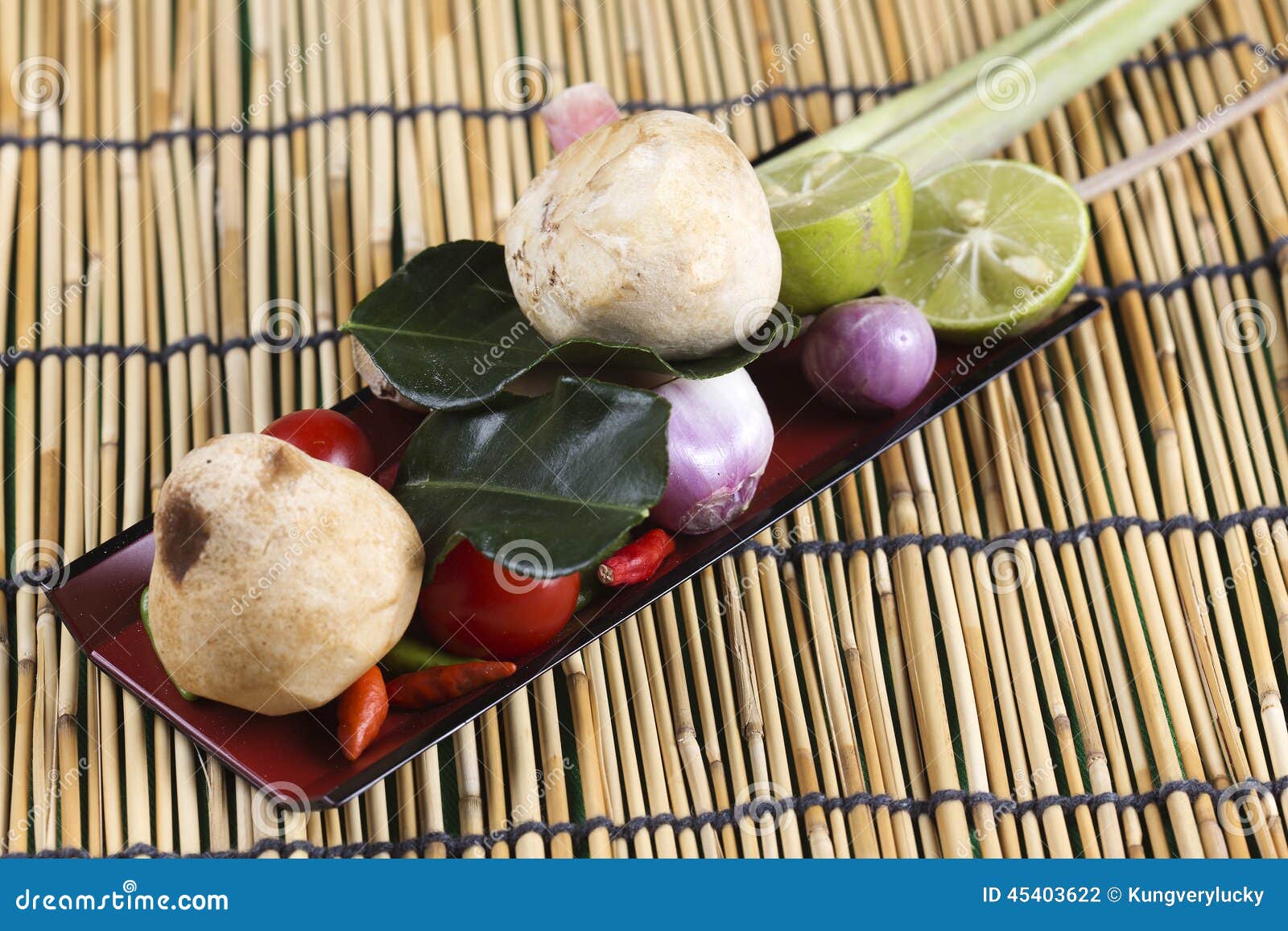 Ingredient for Tom yam set stock photo. Image of healthy - 45403622