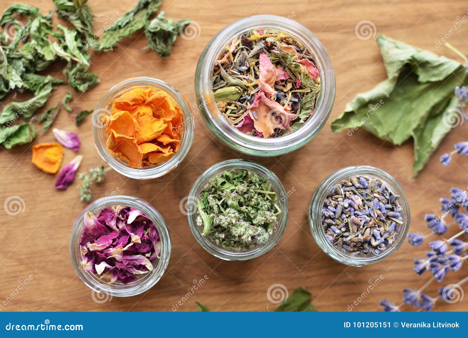 Ingredientes da tisana imagem de stock. Imagem de seco - 101205151