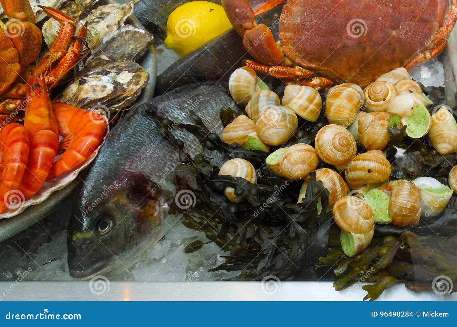 Ingredientes De La Comida De Los Mariscos Foto de archivo - Imagen de ...