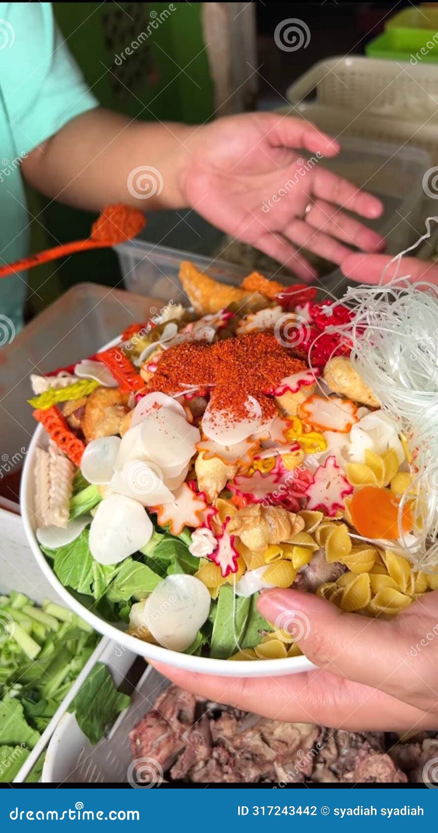 Ingredientes Para Hacer Comida Indonesia Tradicional Foto de archivo ...