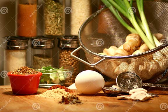 Ingredients 2 stock photo. Image of lunch, onions, cheese - 4063796