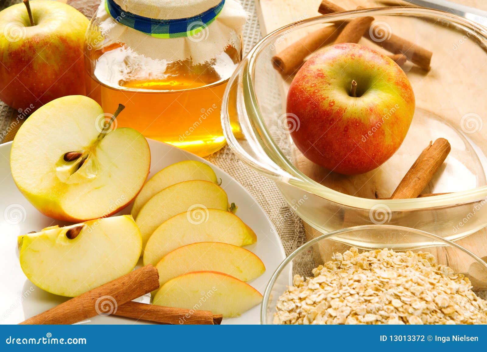 Ingredients for Apple Crumble Stock Photo - Image of cook, fruits: 13013372