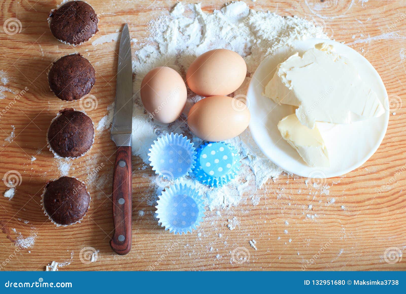 Ingredients for Baking Cake. Stock Photo - Image of fresh, domestic ...