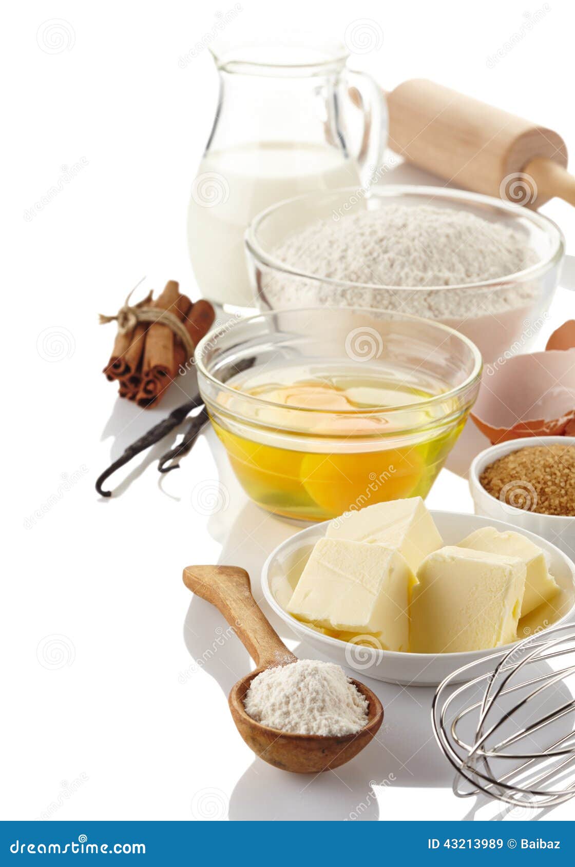 Ingredients for Baking Cake Stock Image - Image of dessert, cuisine ...