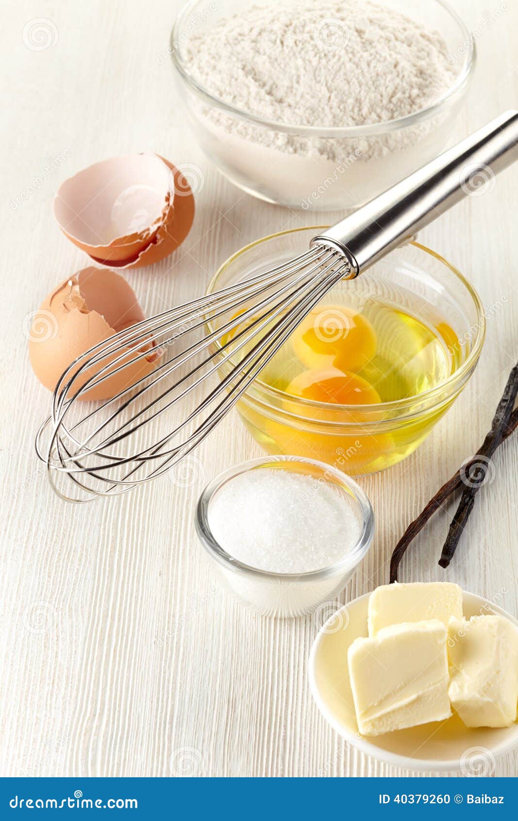Ingredients For Baking Cake Stock Photo - Image of cupcake, dough: 40379260
