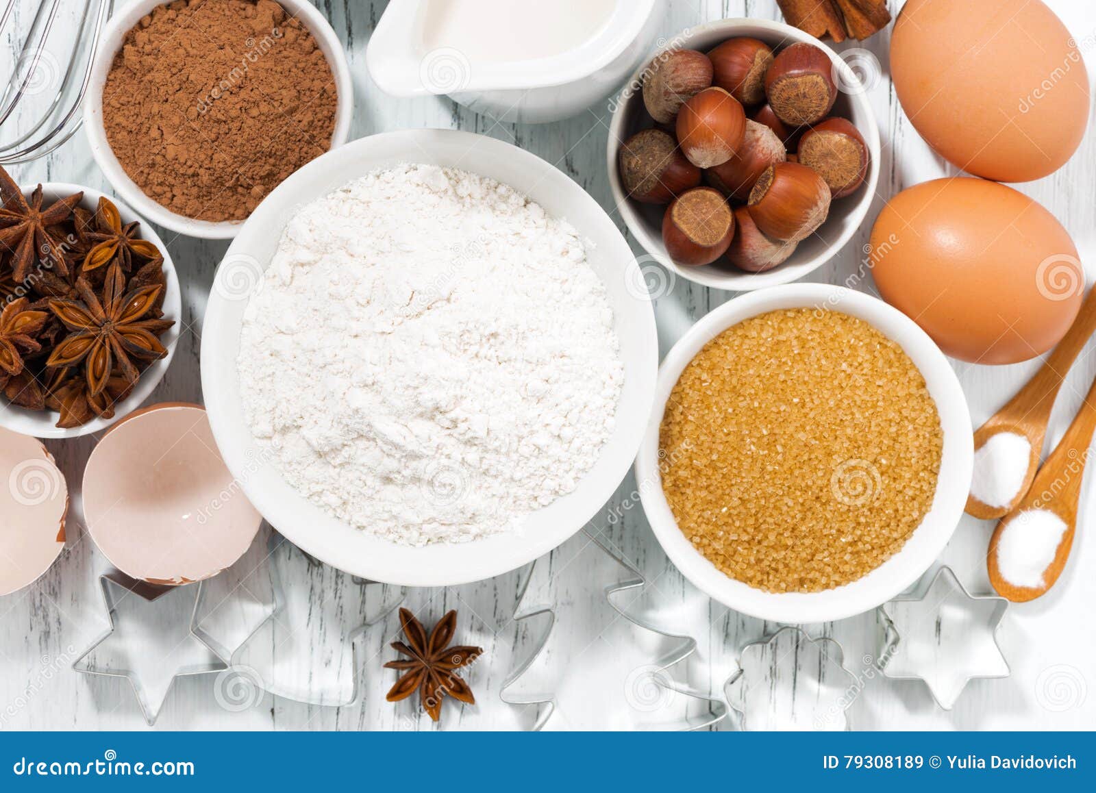 Ingredients for Baking and Spices Stock Image - Image of background ...
