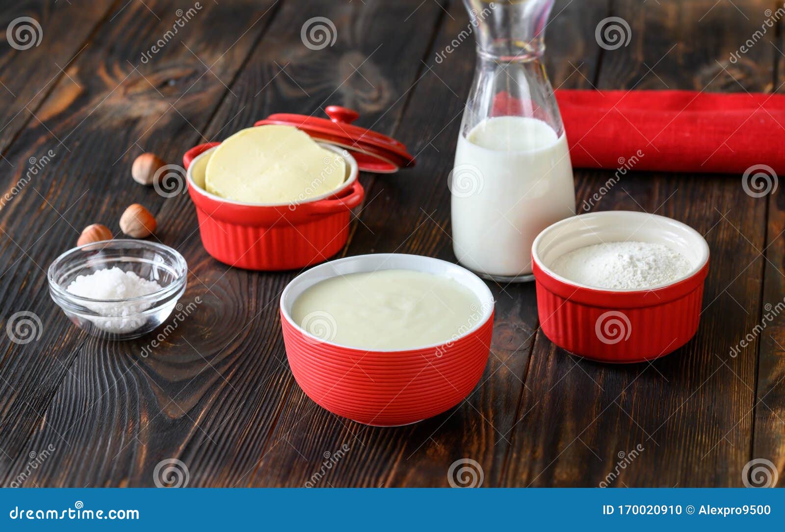 Ingredients of bechamel stock photo. Image of fresh - 170020910