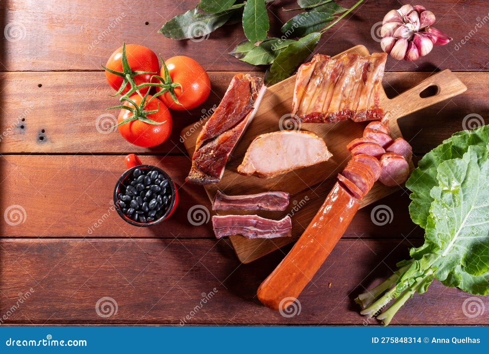 Ingredients for Brazilian Traditional Food Feijoada Stock Photo - Image ...