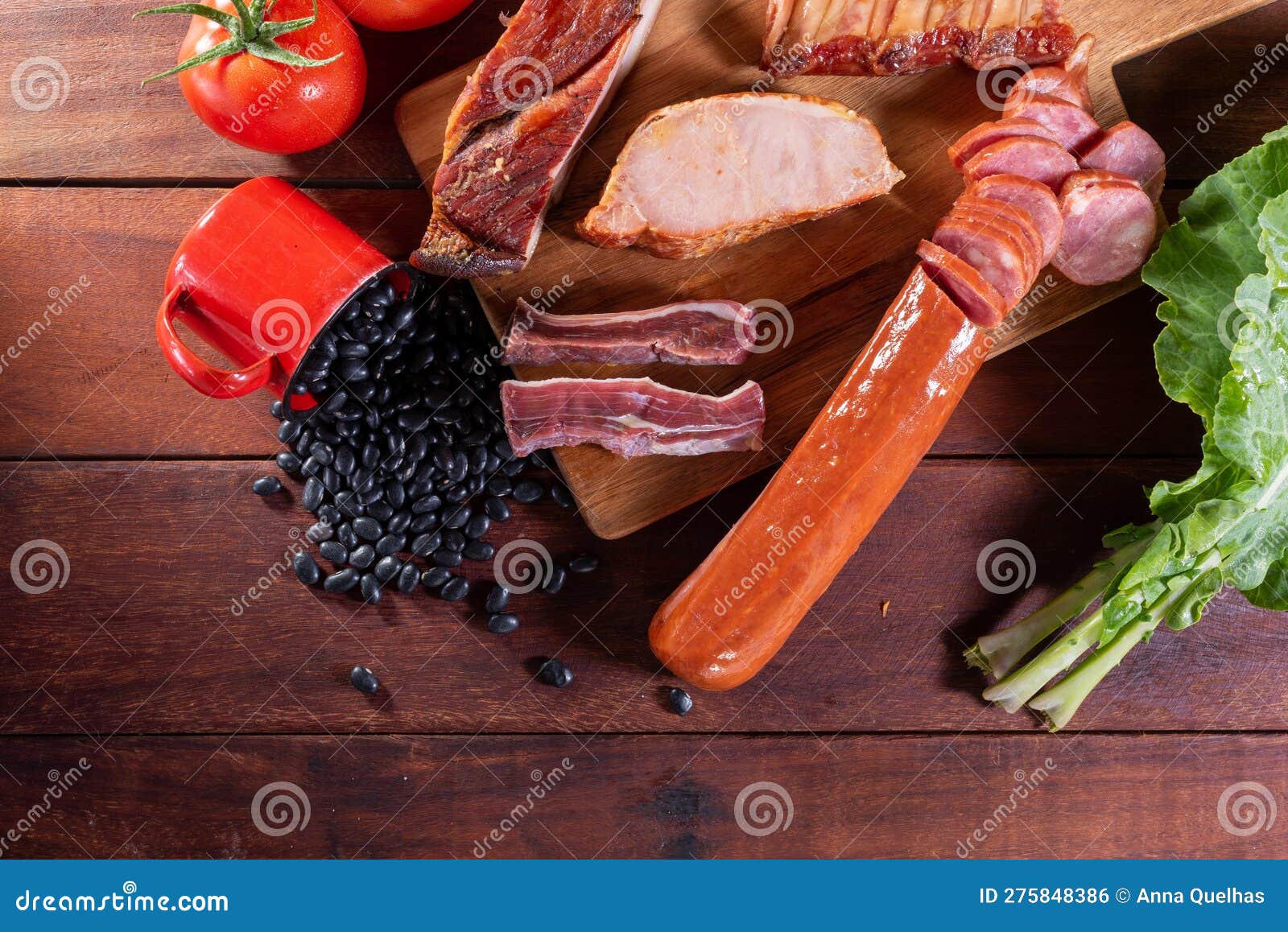 Ingredients for Brazilian Traditional Food Feijoada Stock Photo - Image ...