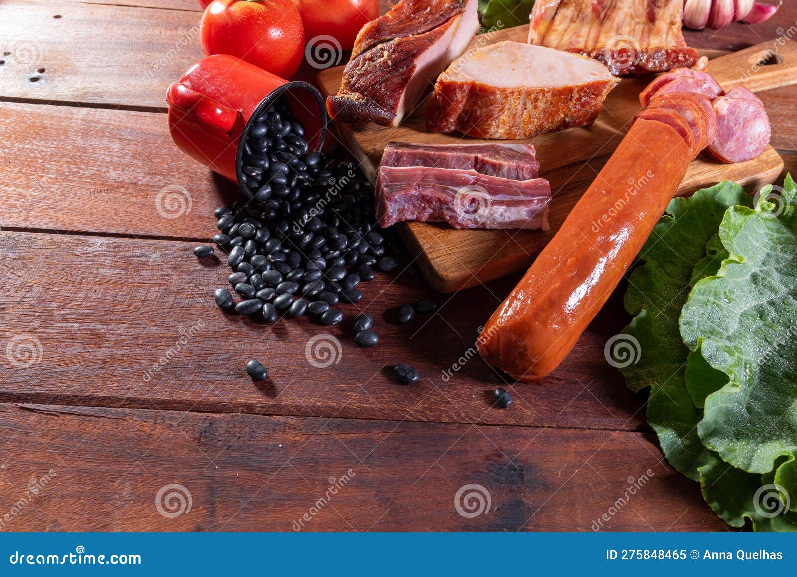 Ingredients for Brazilian Traditional Food Feijoada Stock Image - Image ...