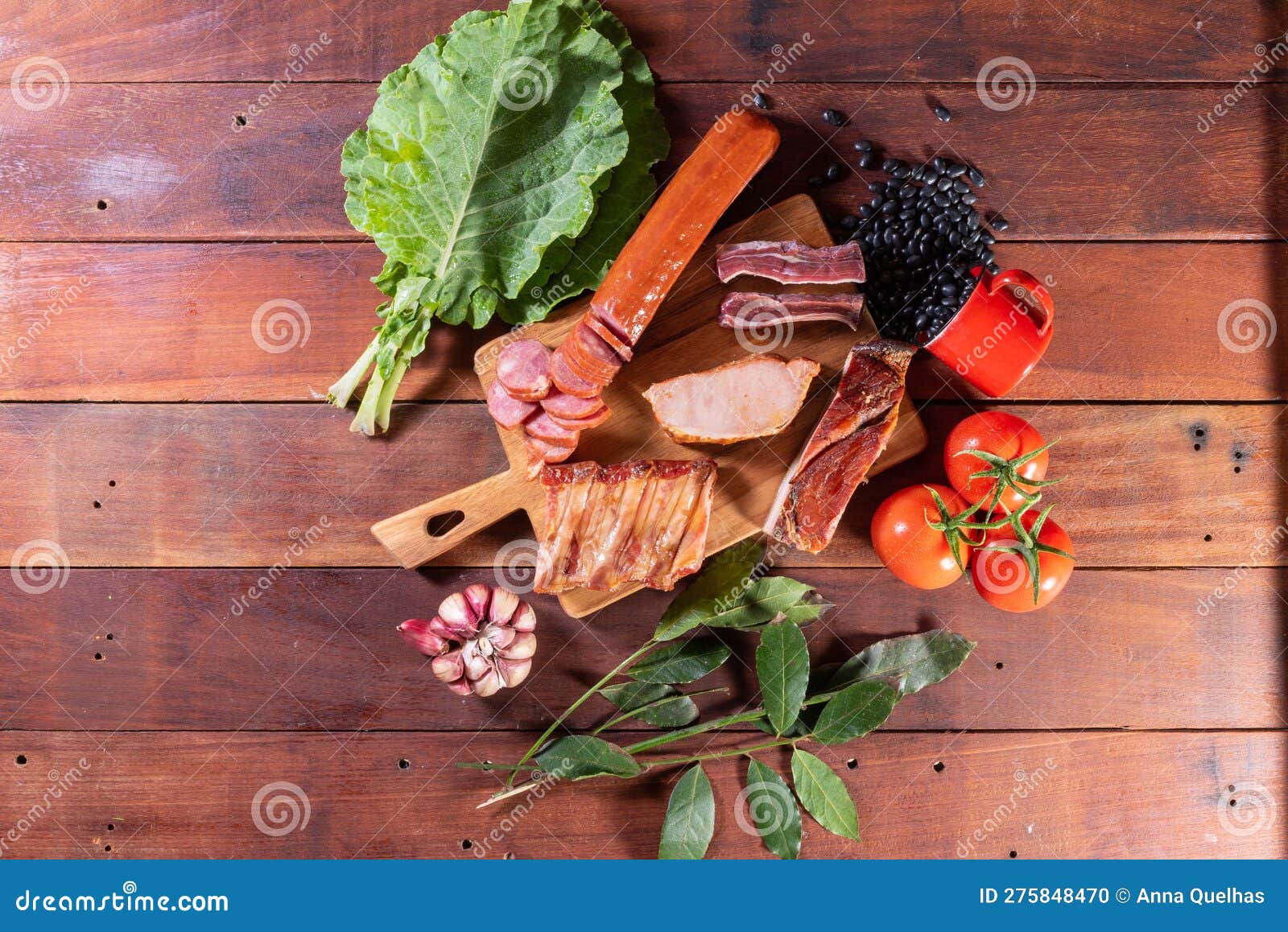 Ingredients for Brazilian Traditional Food Feijoada Stock Photo - Image ...