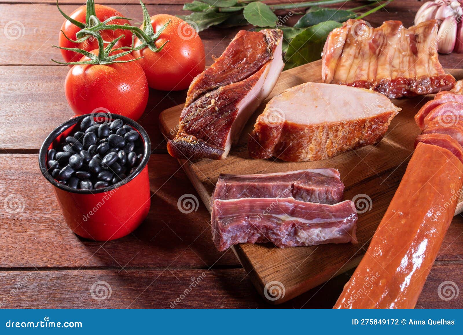 Ingredients for Brazilian Traditional Food Feijoada Stock Photo - Image ...