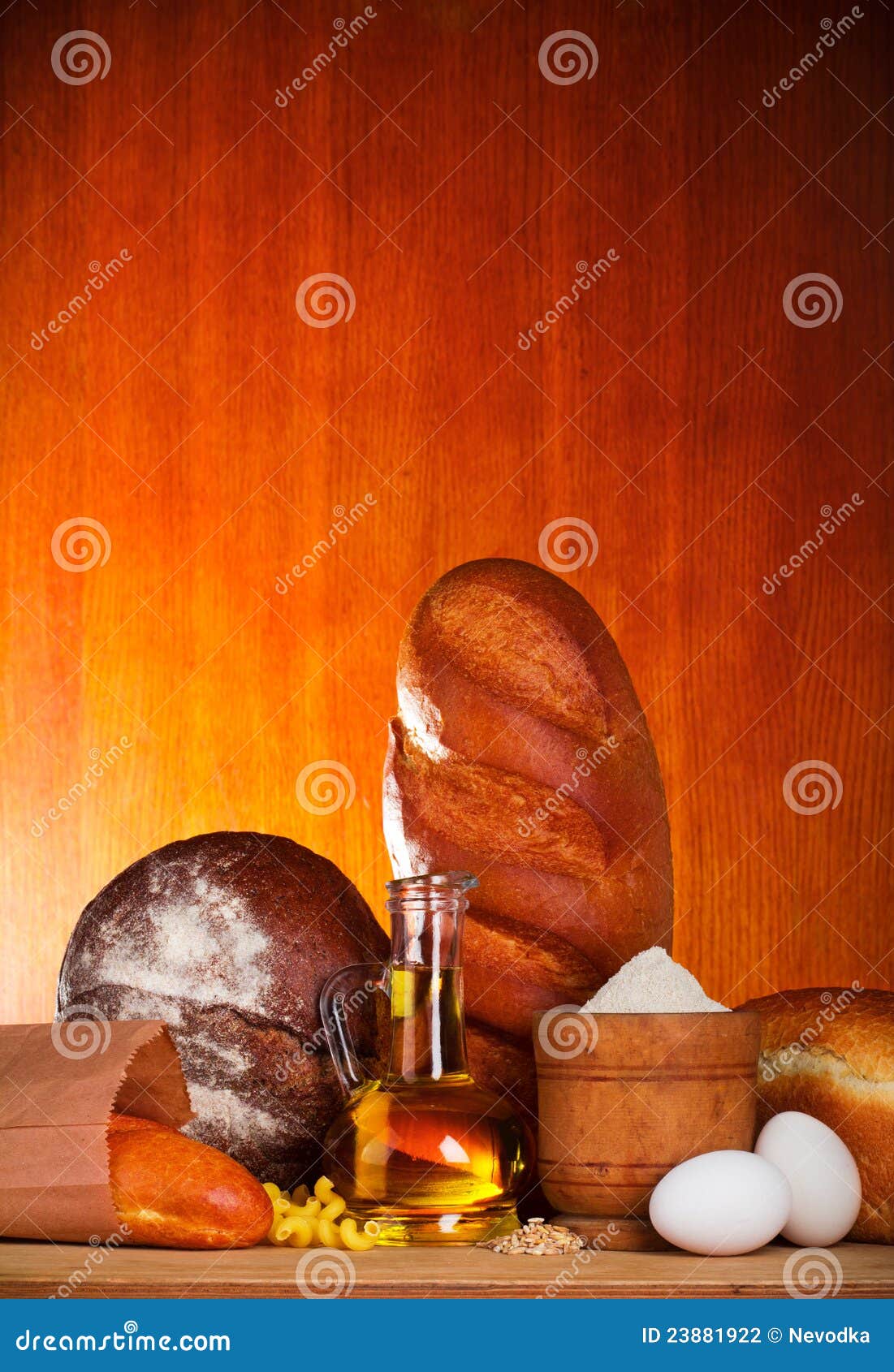 Ingredients of Bread Baking Stock Photo - Image of black, fresh: 23881922