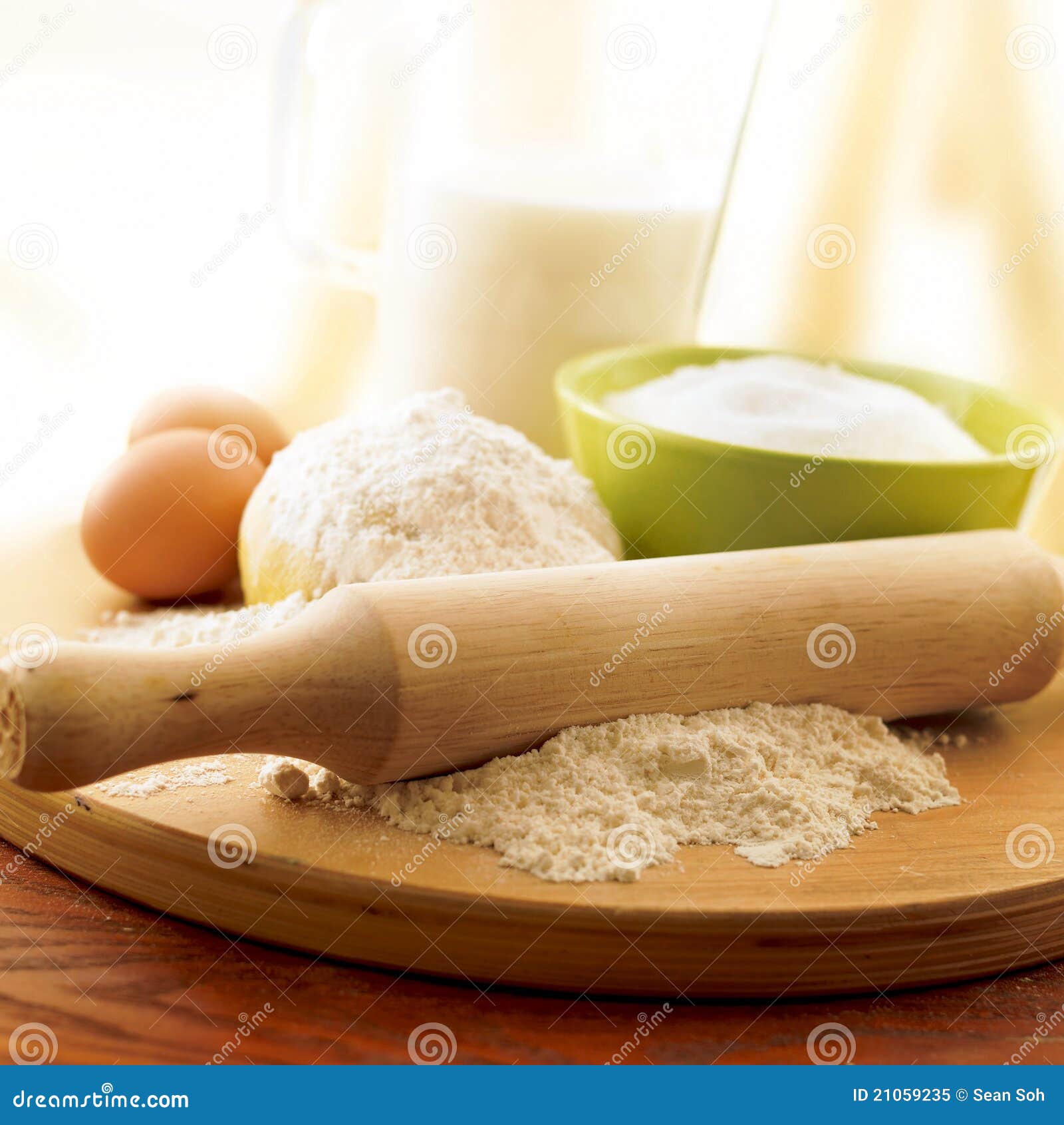 Ingredients of cake stock image. Image of bakery, flour - 21059235