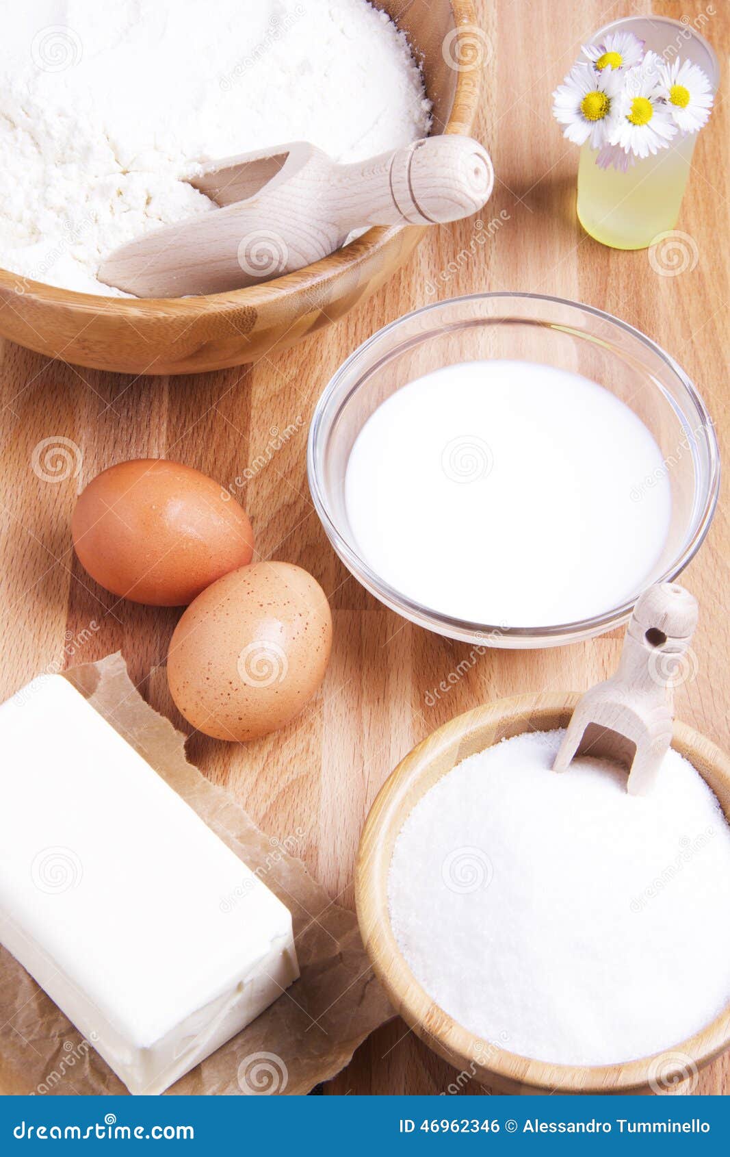 Ingredients for cake stock photo. Image of board, kneading - 46962346