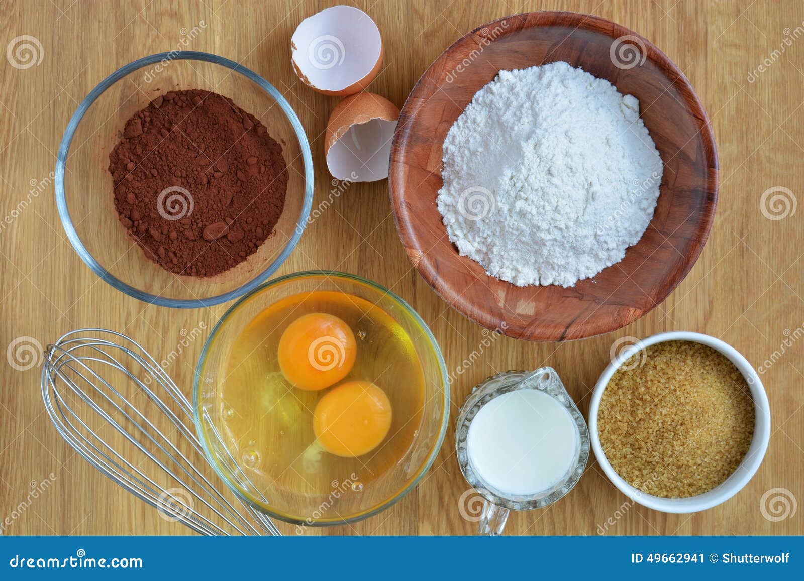 Ingredients for a Cake stock image. Image of cane, flour - 49662941